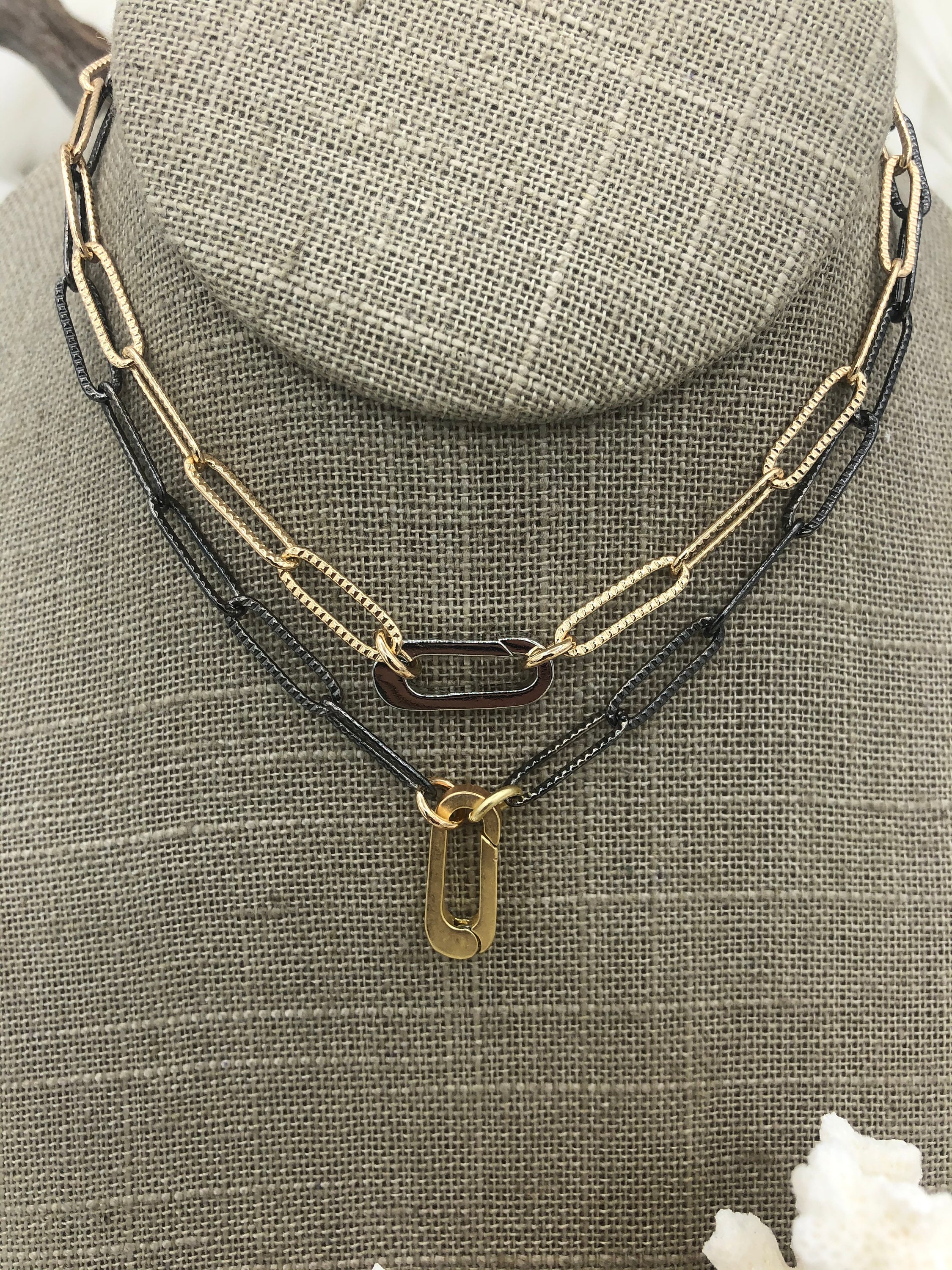 Paperclip Chain Brass Long Skinny Oval Rectangle Paperclip | Etsy