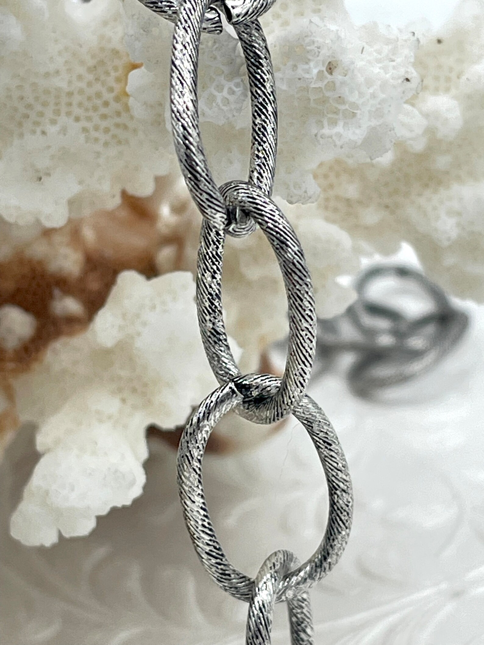 Cable Chain Textured Oval Sold by the Foot. 20mm X 13mm. Wire - Etsy