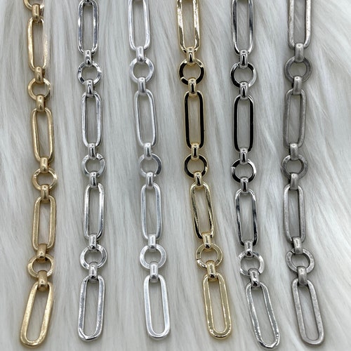 Brass Mixed Link Small Cable Chain Round Sold by the Foot. 6mm - Etsy