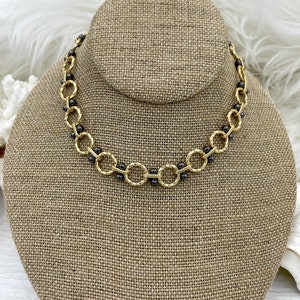 Mixed Link Mixed Metal Cable Chain, by the Foot. Lg Link 13mm Round Sm ...