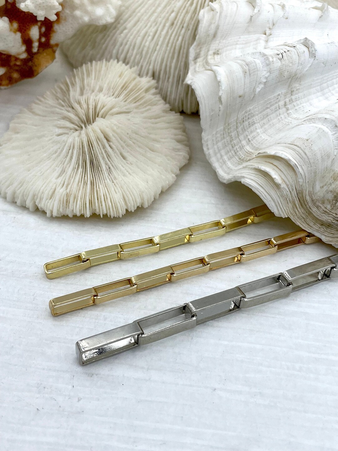 Brass Handmade, Rectangular Link Chain, Chunky Chain 19mm X 7mm or 15mm ...