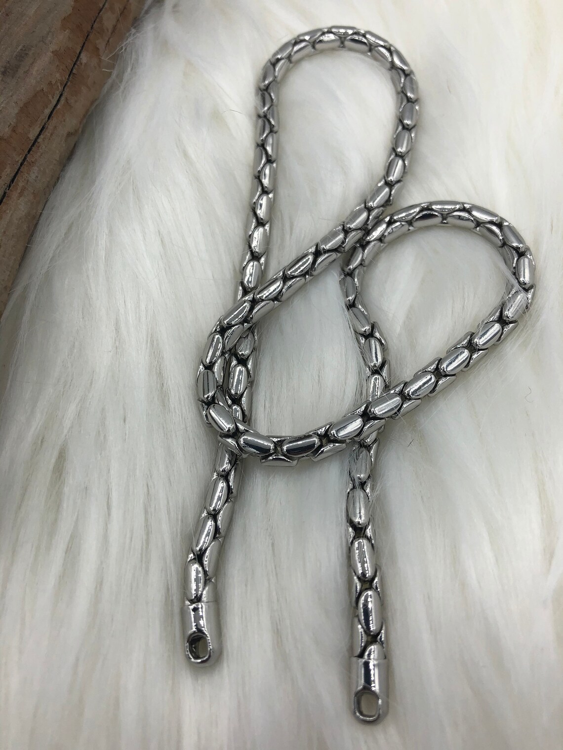 Brass Snake chain Cobra Boa Chain. Finished ends Gold | Etsy