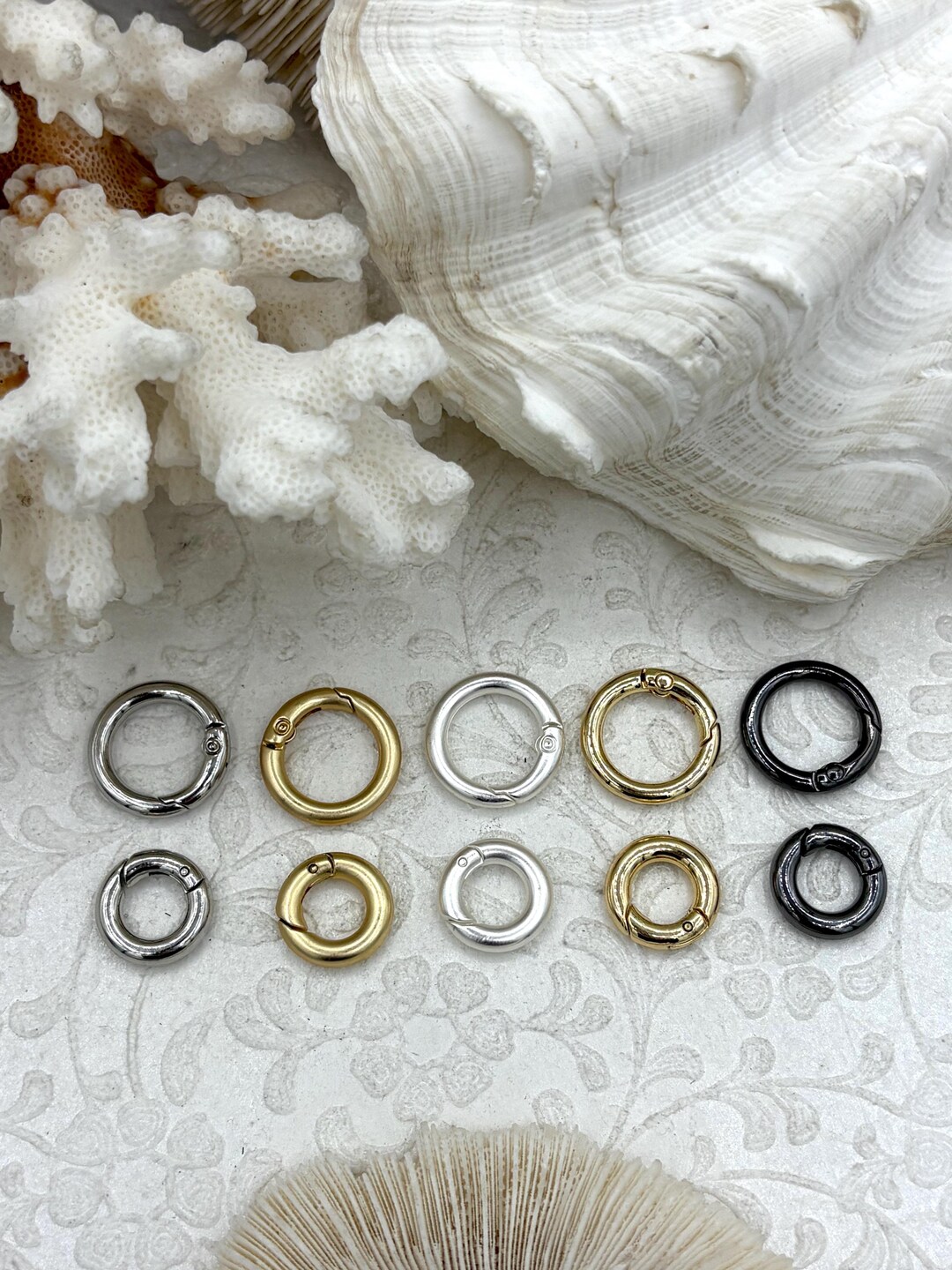 Zinc Alloy Spring Clasp, 2 Sizes 15mm or 18.6mm, 5 Finishes, Easy Open ...