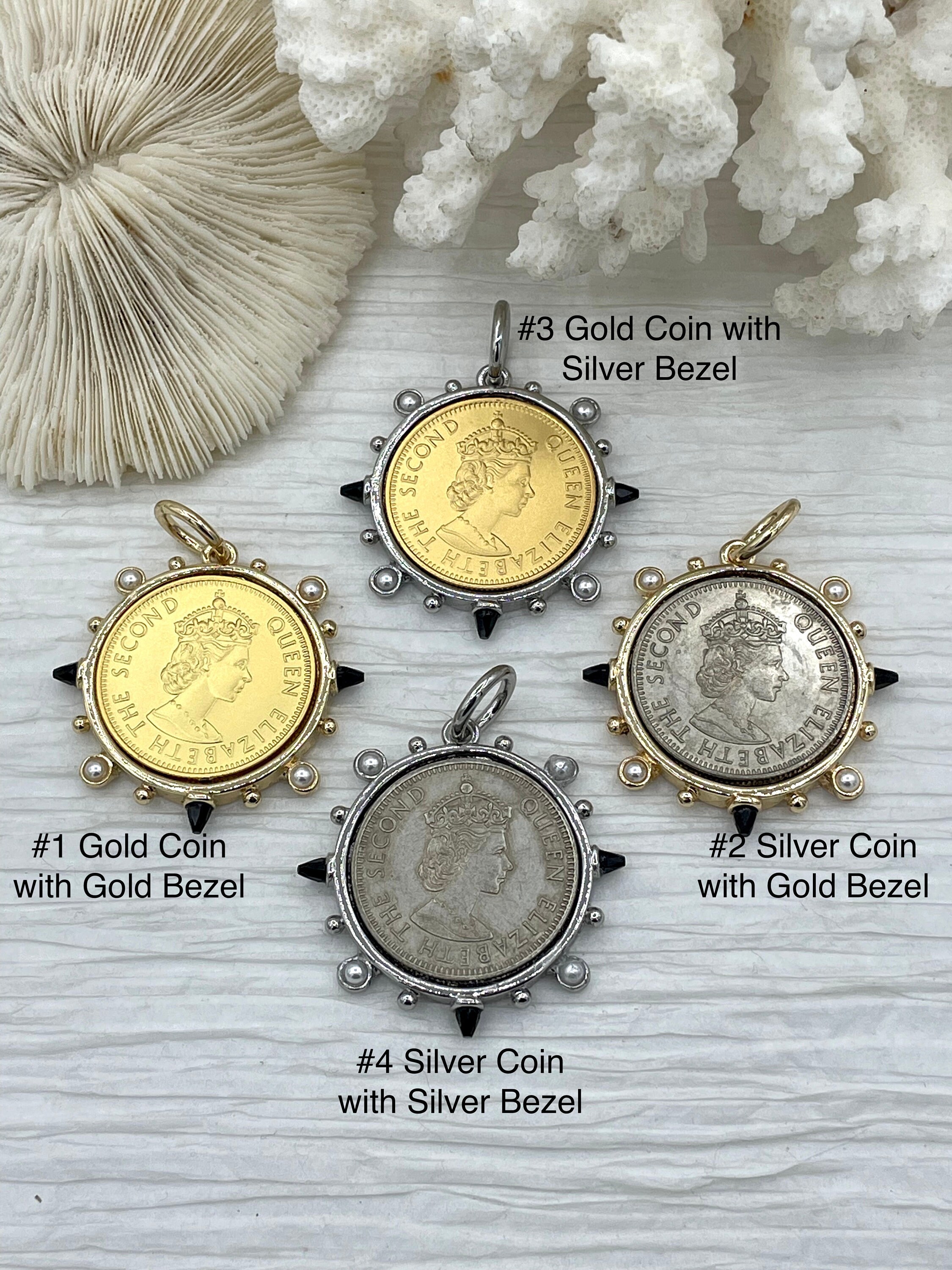 Queen Elizabeth II Coin Pendant, Royal Coin Pendant, Queen Coin Pendant ...