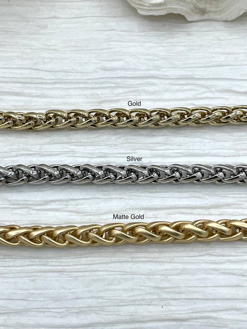 Wheat Chain Rope Chain 8mm Braided Wheat Chain Chunky Rope - Etsy