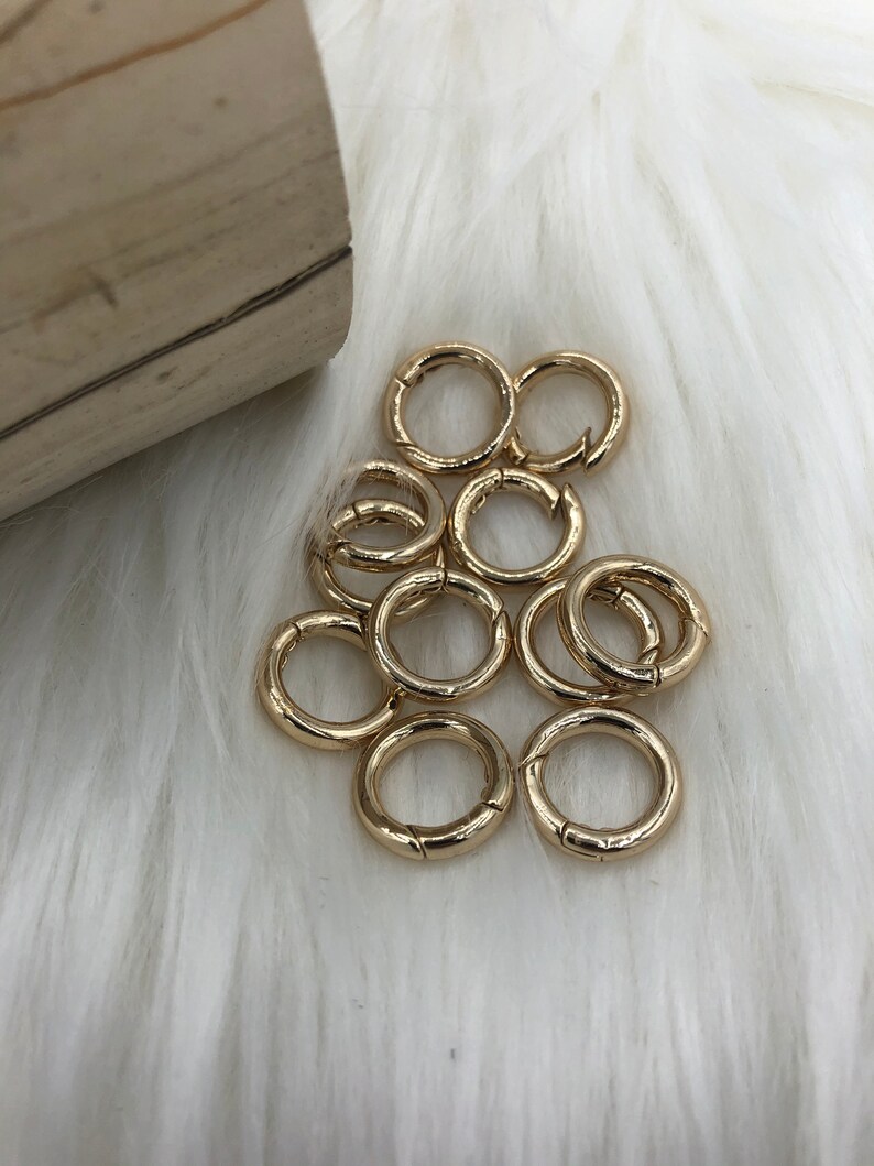 Brass Spring Clasp Round Easy Open Spring Gate Gate Clasp - Etsy