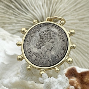 Queen Elizabeth II Coin Pendant, Queen Elizabeth Replica Coin, Royal ...