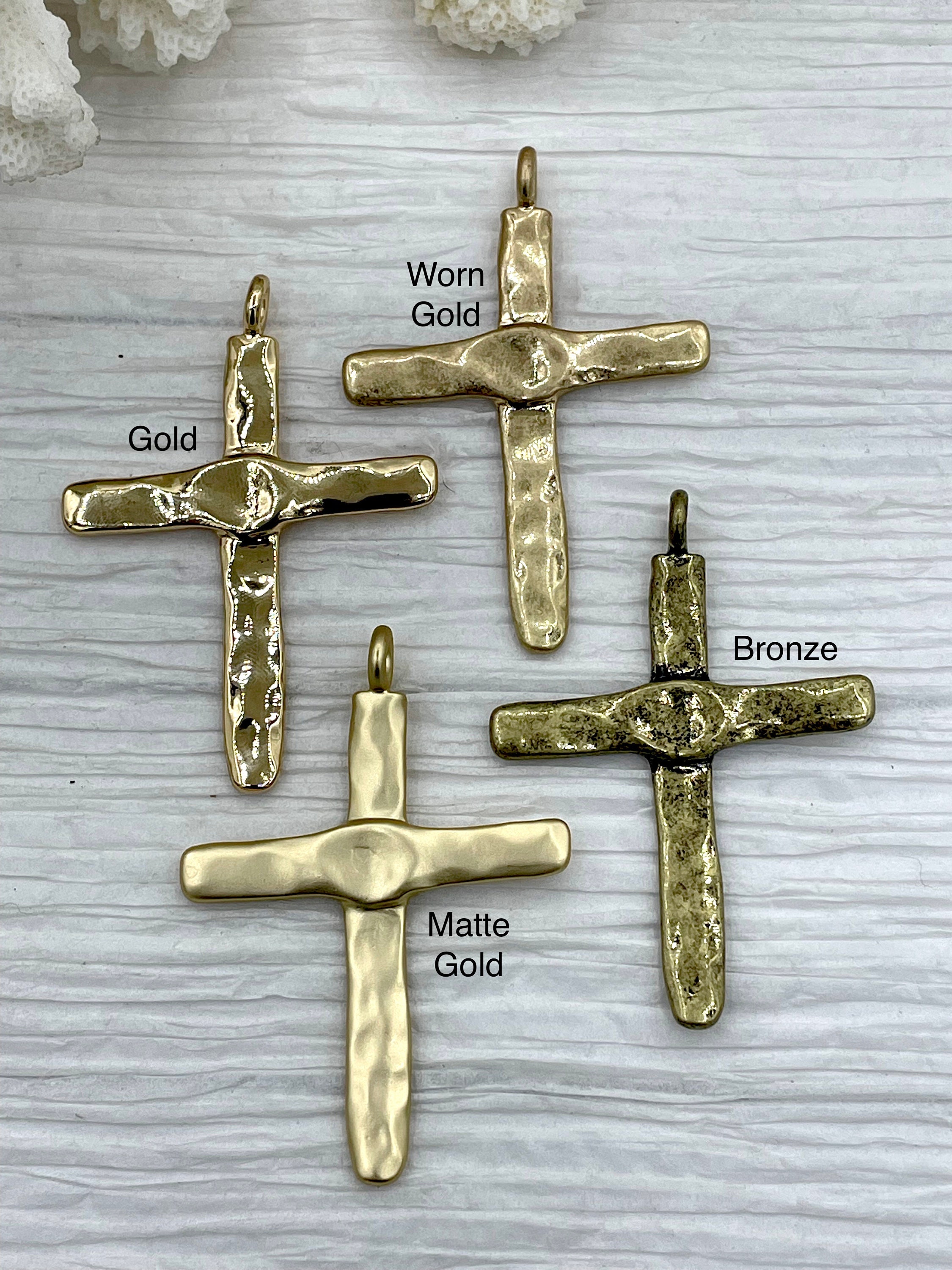 Brass Textured Cross Religious Large Cross Brass Cross - Etsy