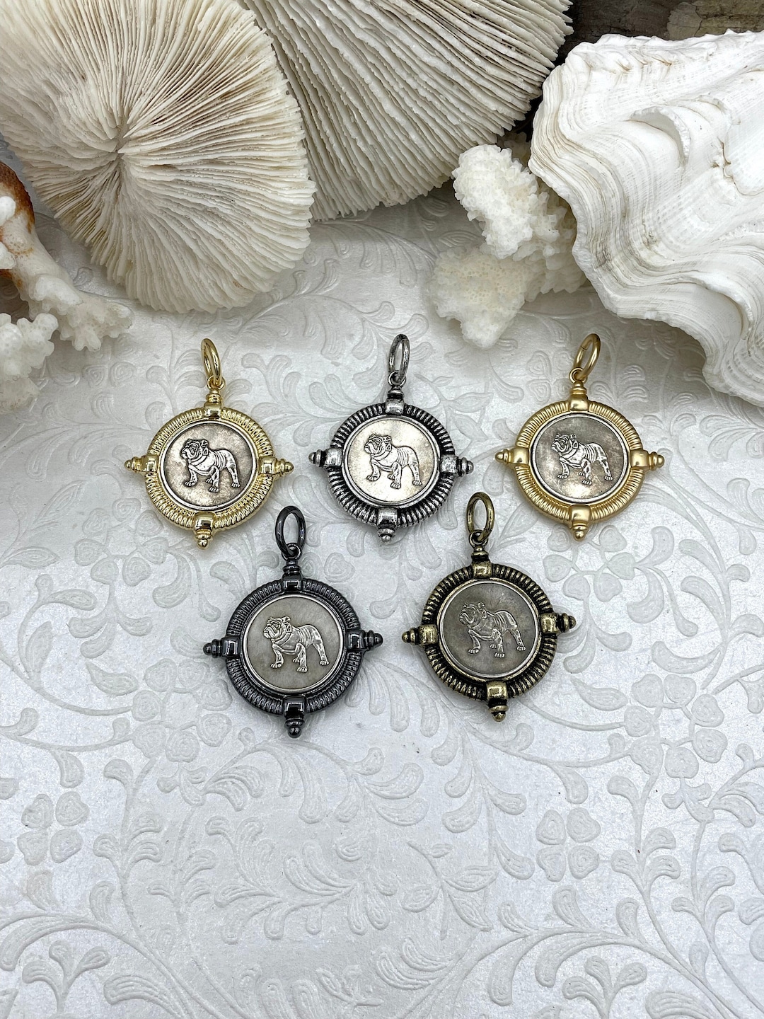 Bulldogs Coin,bulldog Pendant, Bulldog Necklace, Game Day Glam ...