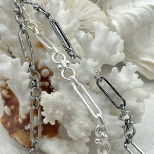 Mixed Link Cable Chain, by the Foot. Lg Link 22mm X 6mm, Sm Links 8mm ...