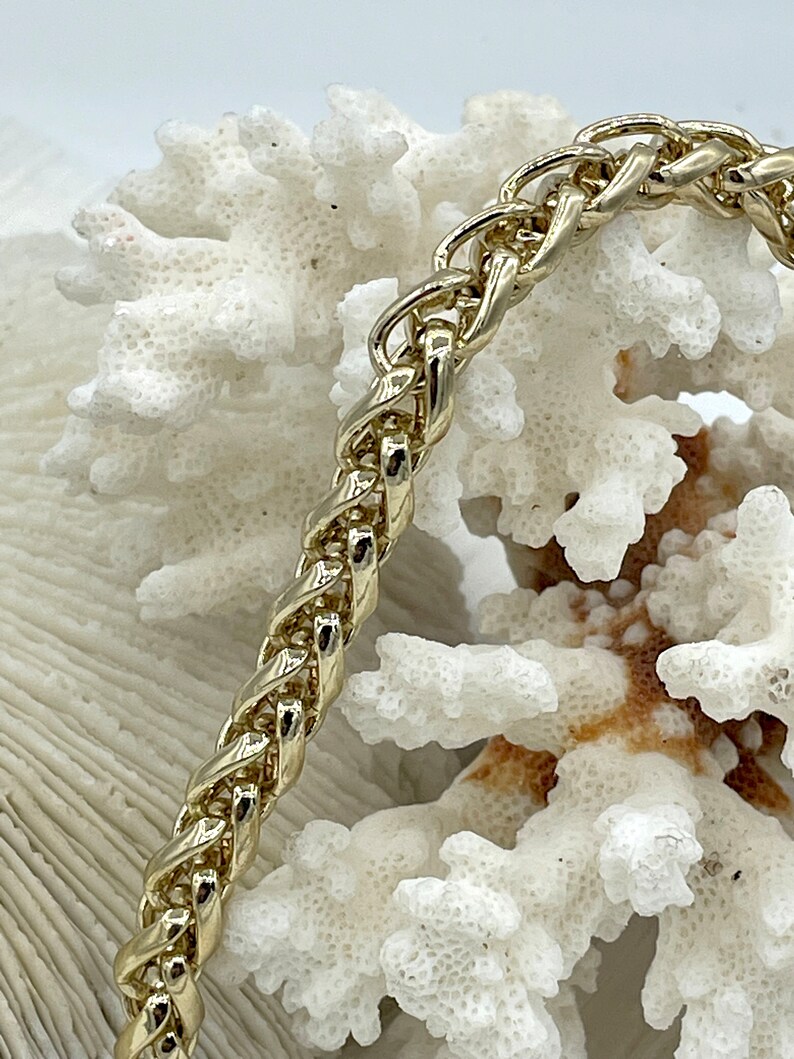 Wheat Chain Rope Chain 8mm Braided Wheat Chain Chunky Rope - Etsy