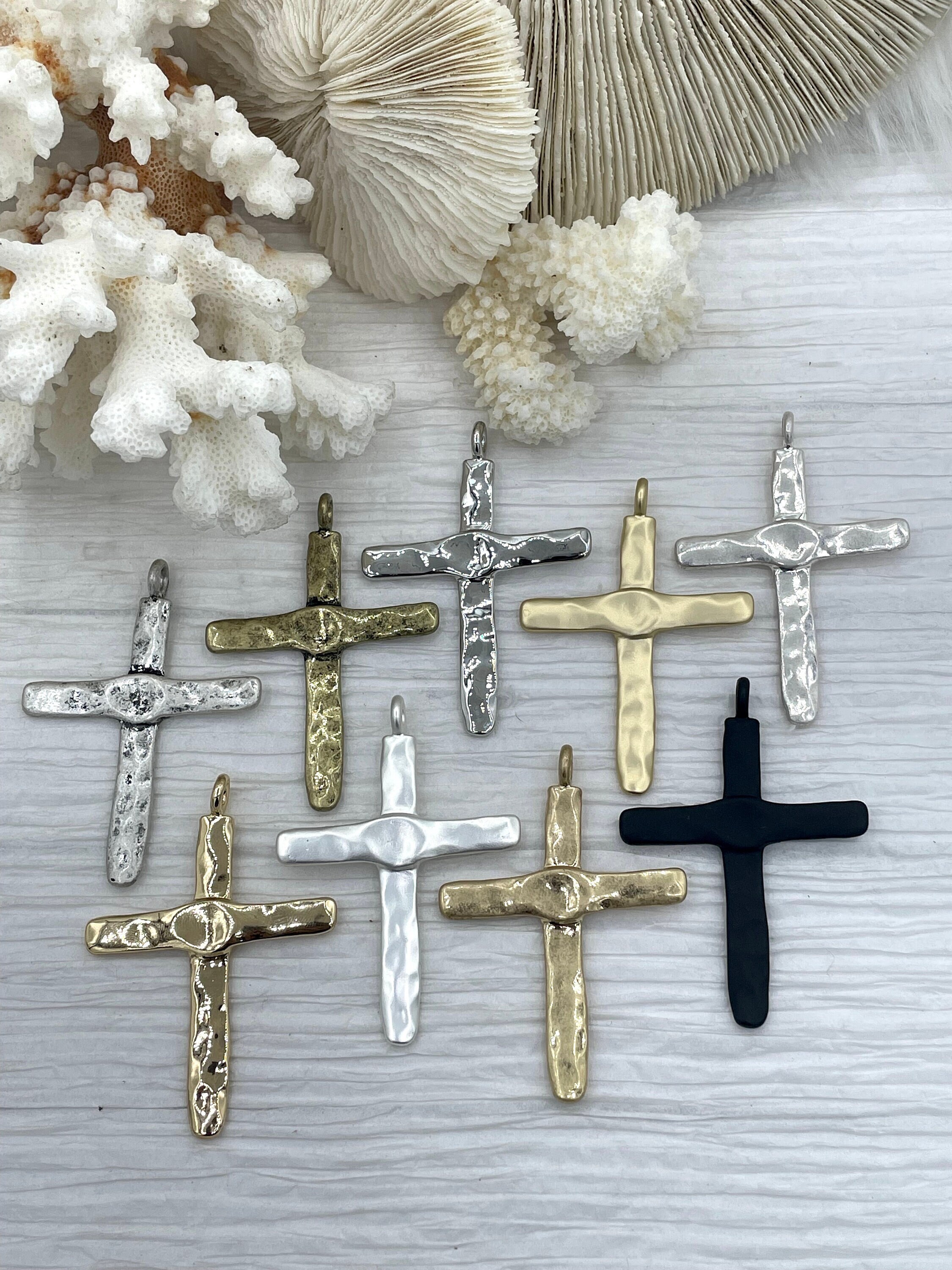 Brass Textured Cross Religious Large Cross Brass Cross - Etsy