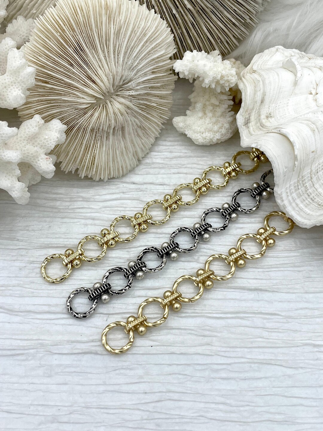 Mixed Link Cable Chain, by the Foot. Lg Link 13mm Round Sm Link 10mm X ...