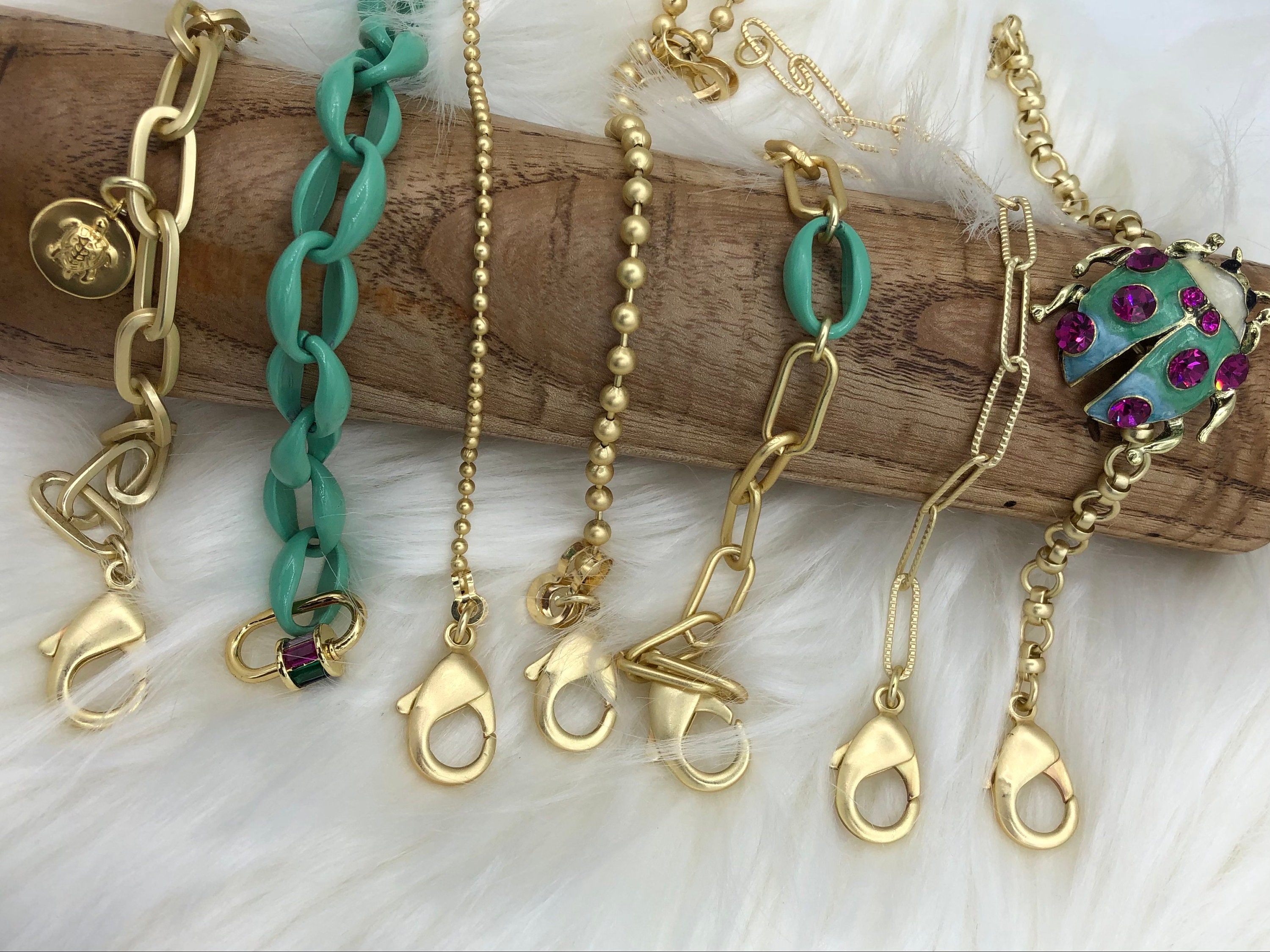 Enamel Plated Colored Chain 15x11x4mm Colorful Chain Chunky - Etsy