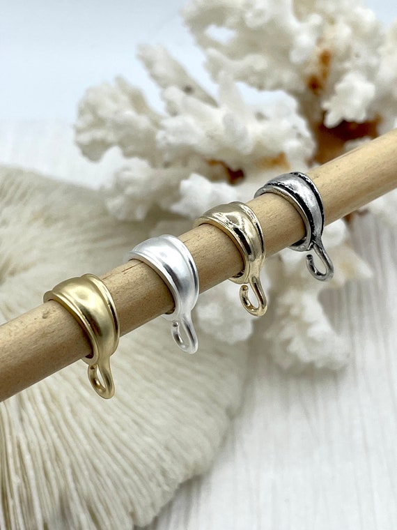 Large Chunky Bail Fits 10mm or Smaller Bead or Chain ..silver - Etsy