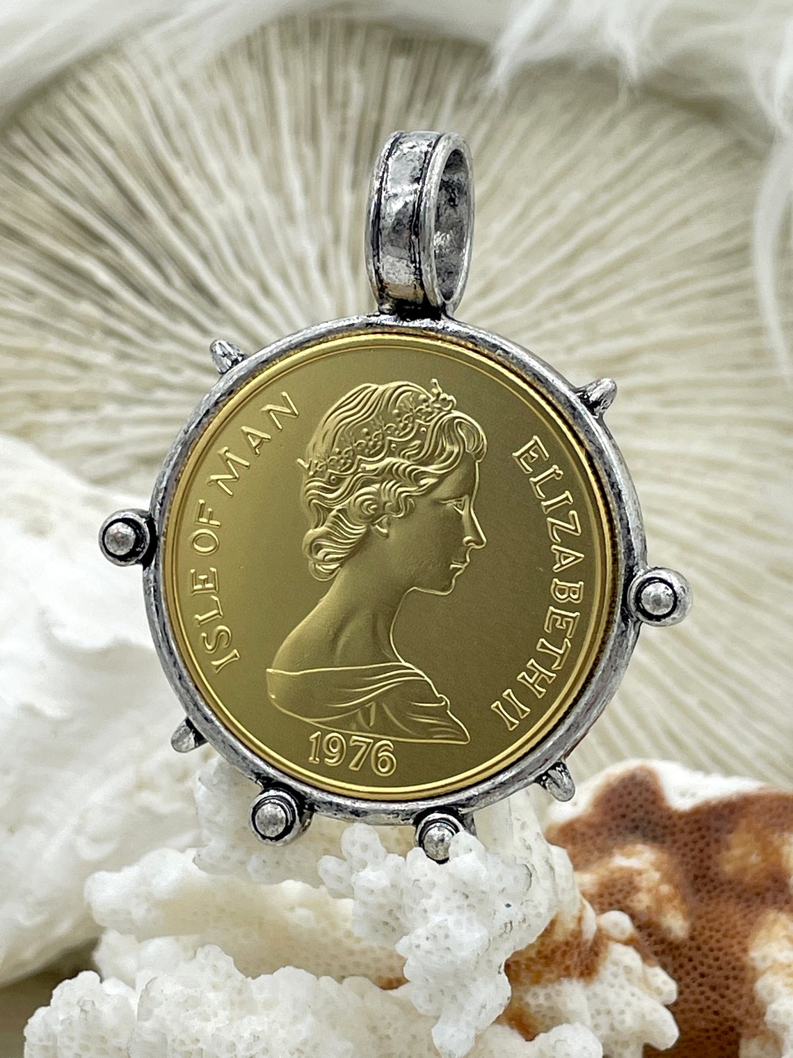 Queen Elizabeth II Coin Pendant, Royal Pendant, Queen Pendant, Coin ...