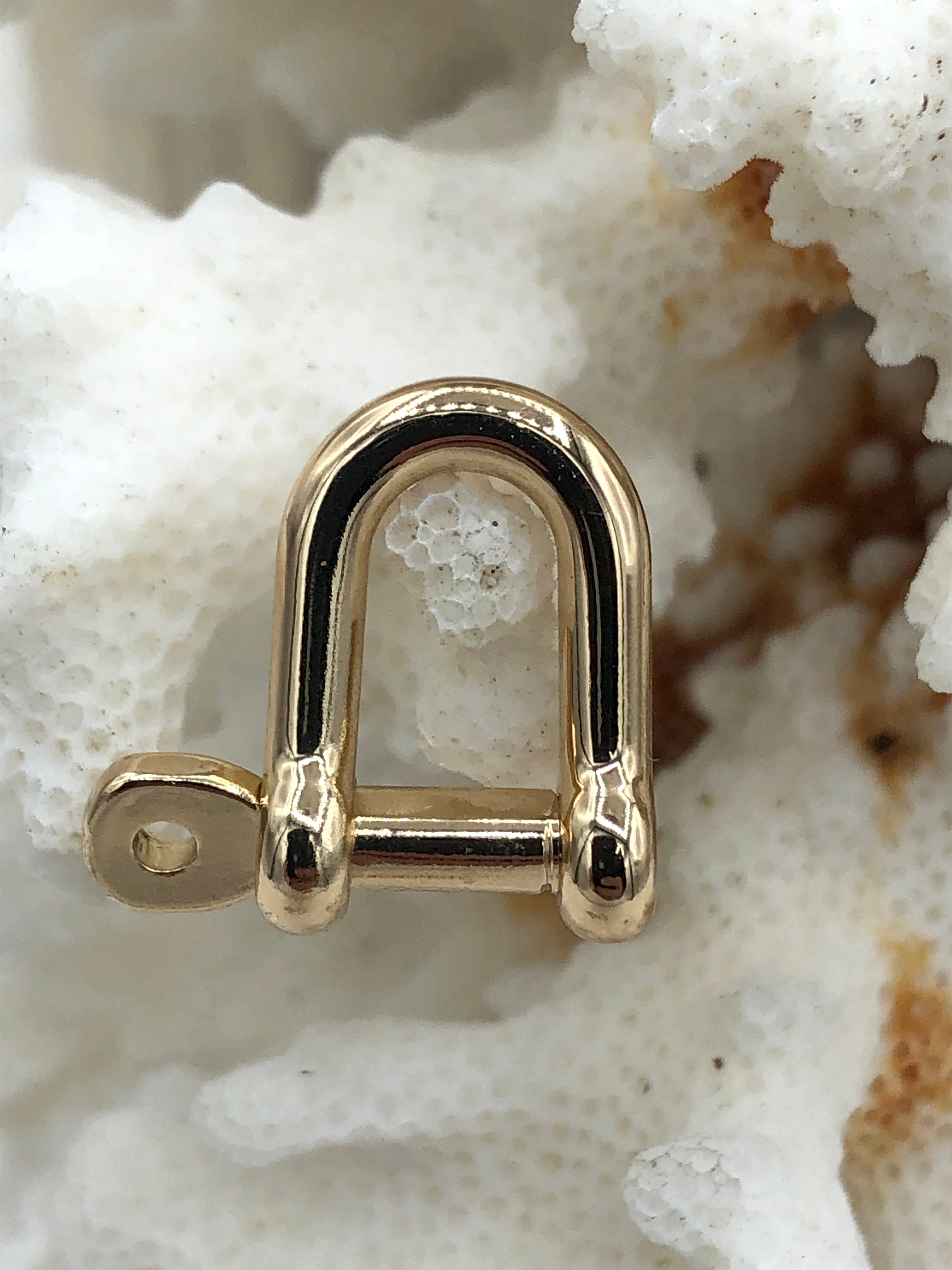 BRASS U Lock Clasp With Screw, U Shape Shackle, , U Fastener, Marine ...