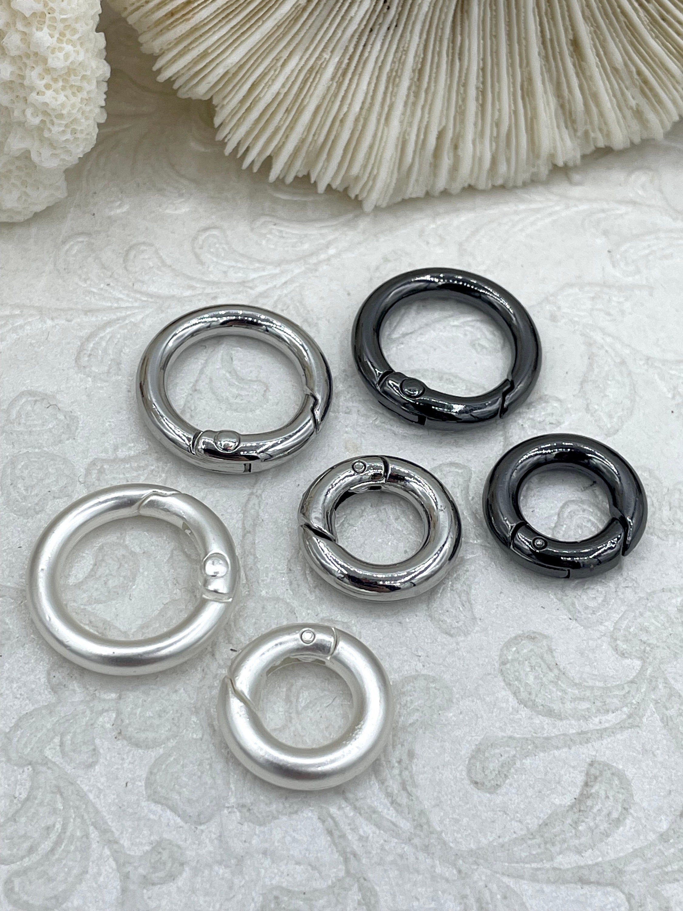 Zinc Alloy Spring Clasp, 2 Sizes 15mm or 18.6mm, 5 Finishes, Easy Open ...