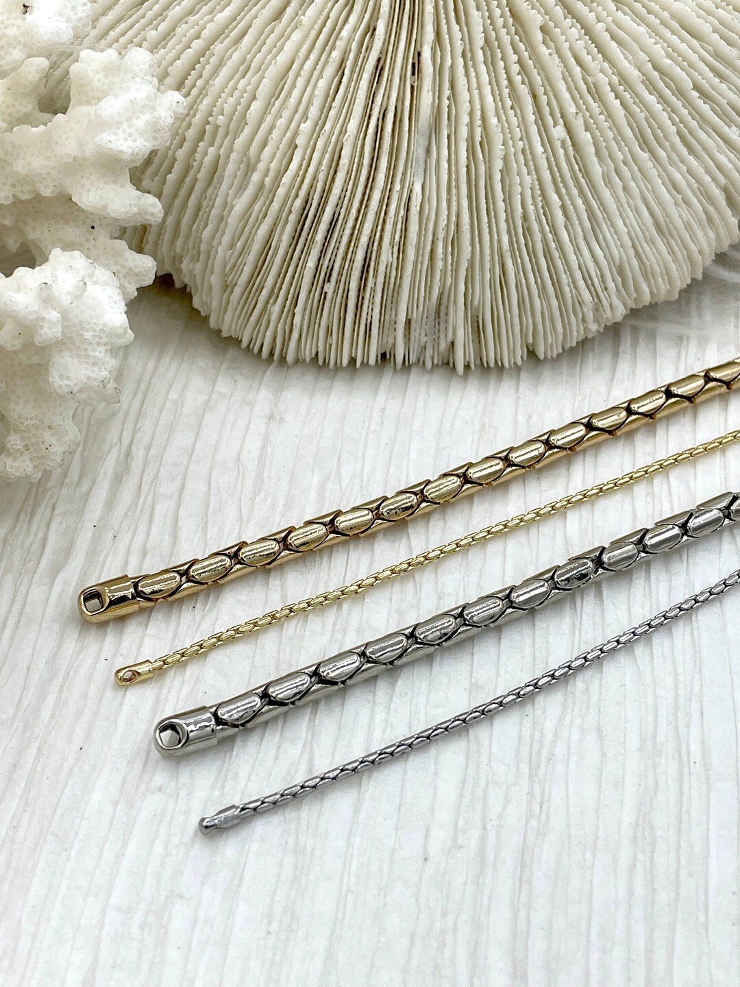 Brass Snake Chain, Cobra, Boa Chain. Finished Ends, Gold Chain, High ...