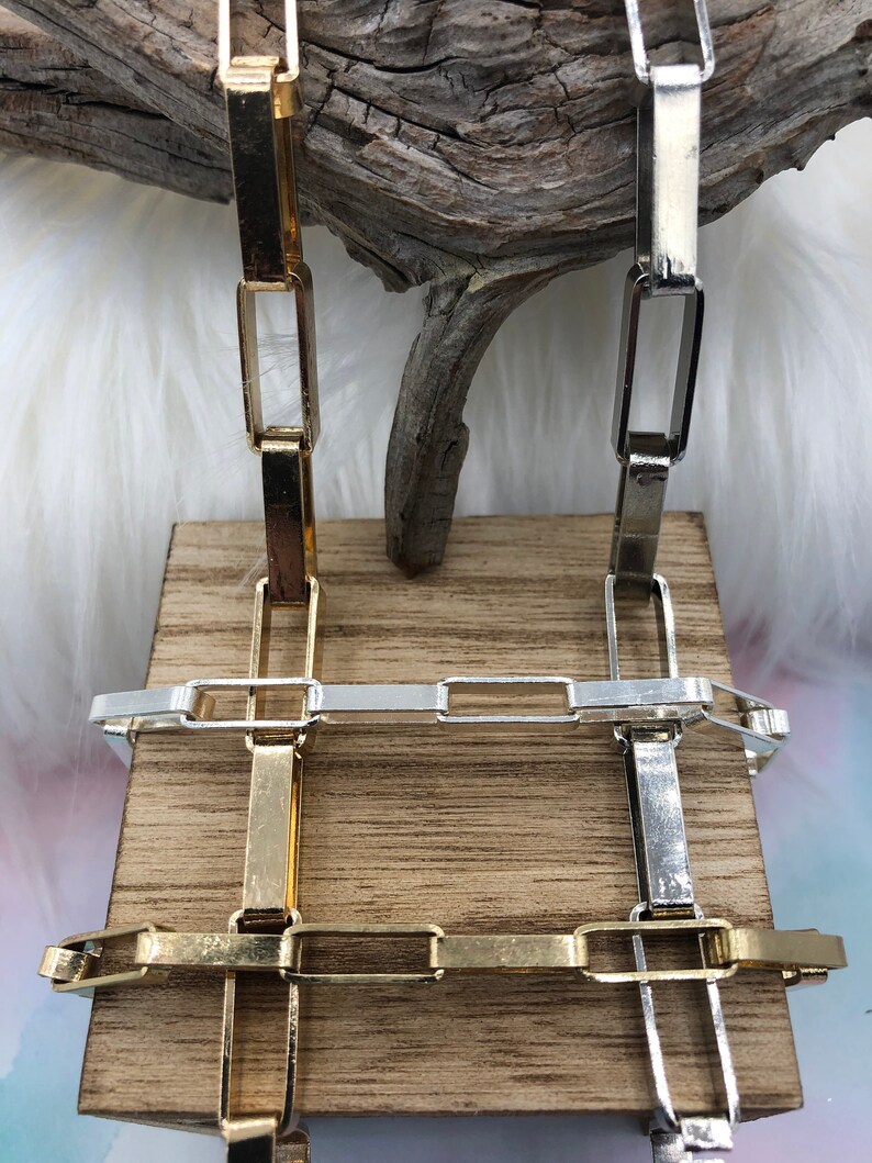 Brass Handmade Rectangular Link Chain Chunky Chain 19mm x | Etsy