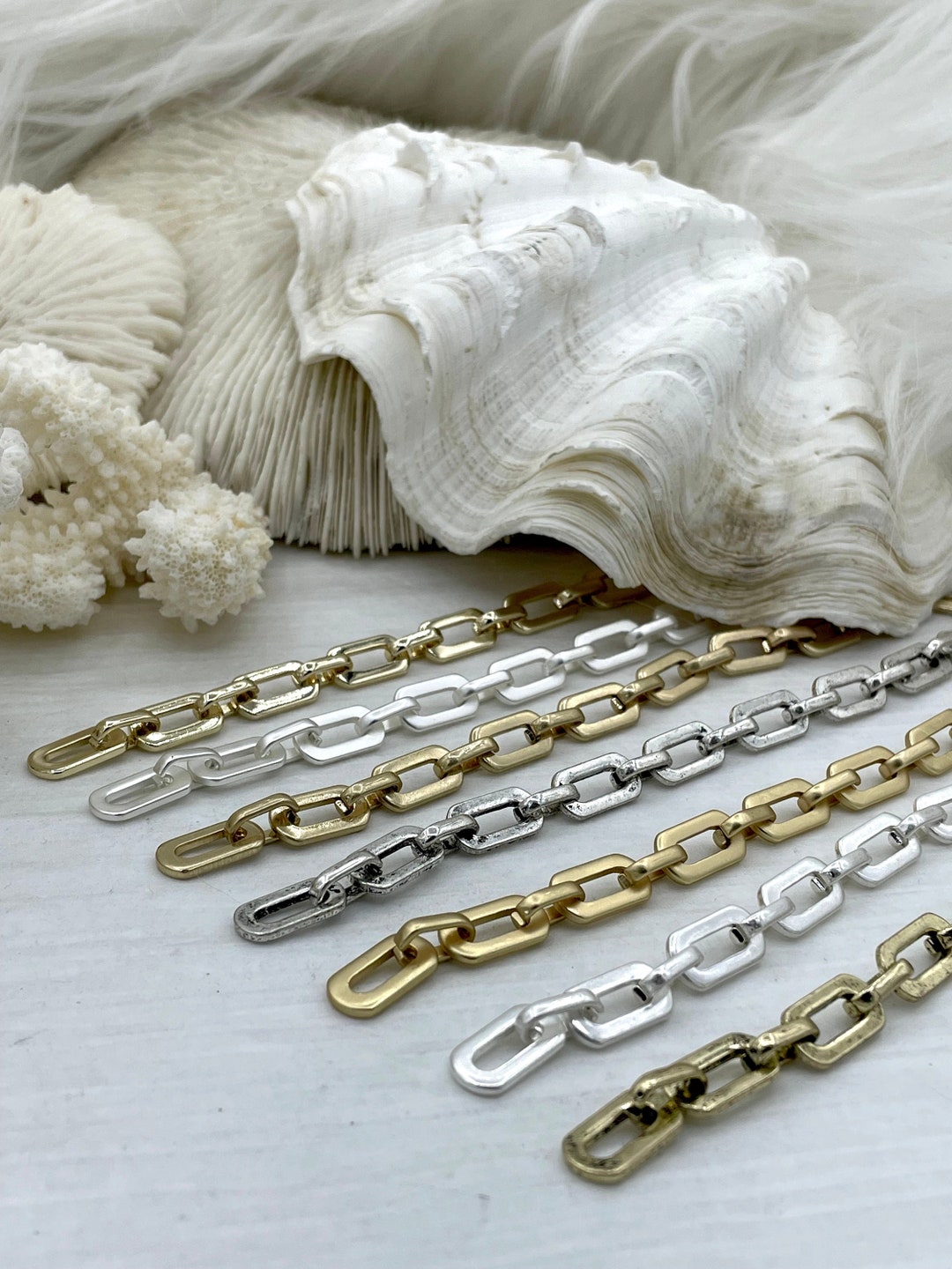 Mixed Link Cable Chain, by the Foot. Lg Link 13.4mm X 7.2mm Sm Link 9 ...