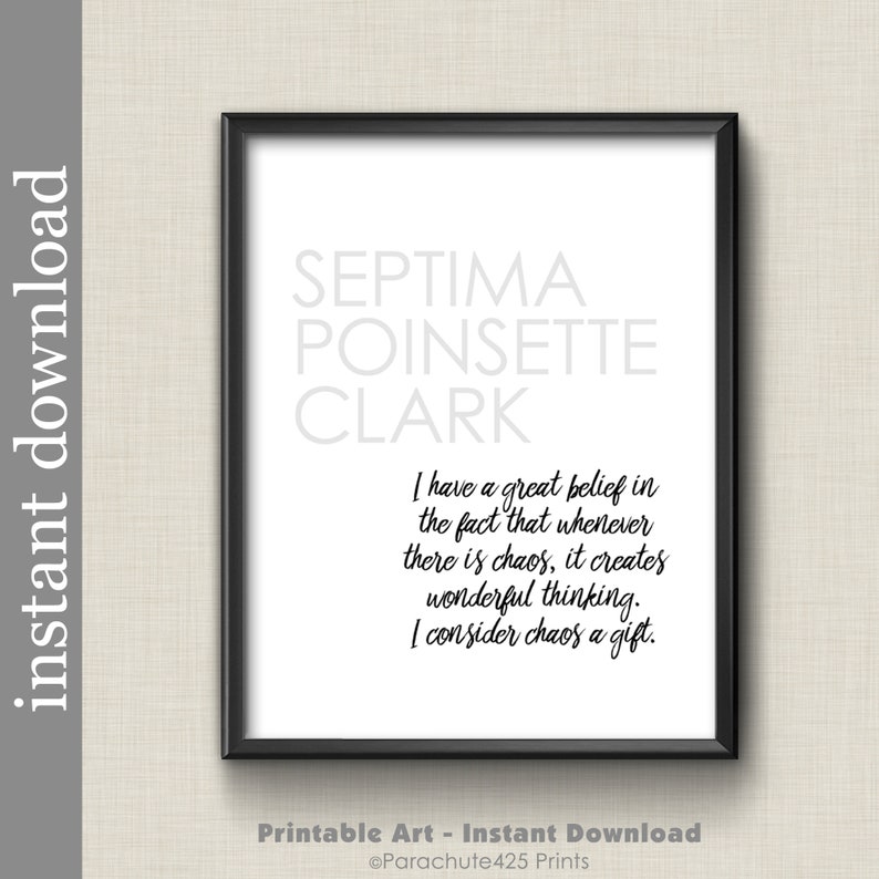 Septima Poinsette Clark Printable Inspirational Quote I - Etsy