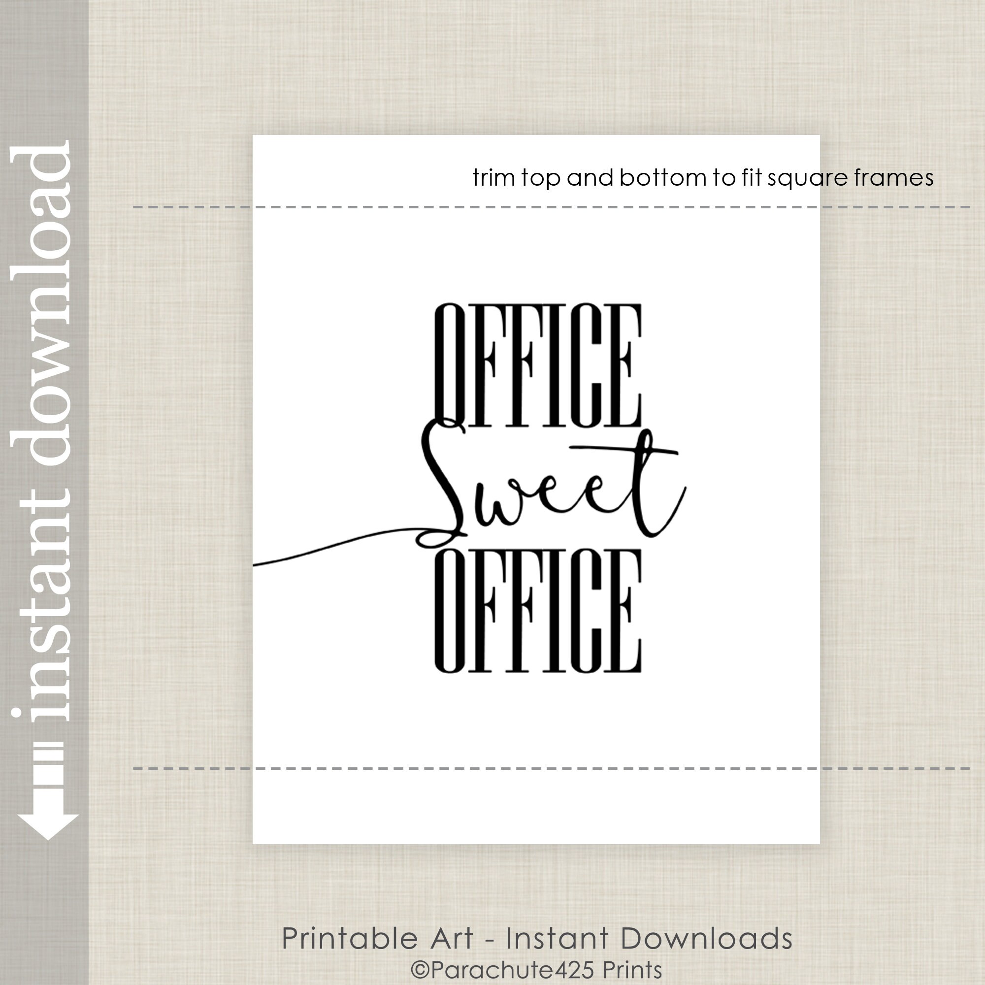 Office Sweet Office Printable Office Decor Wall Art for Boss | Etsy
