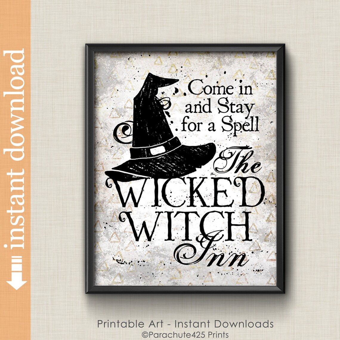 The Wicked Witch Inn Printable Wall Art for Halloween Decor - Etsy