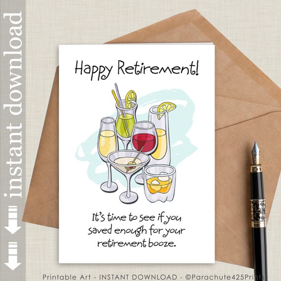 Funny Retirement Cards Printable