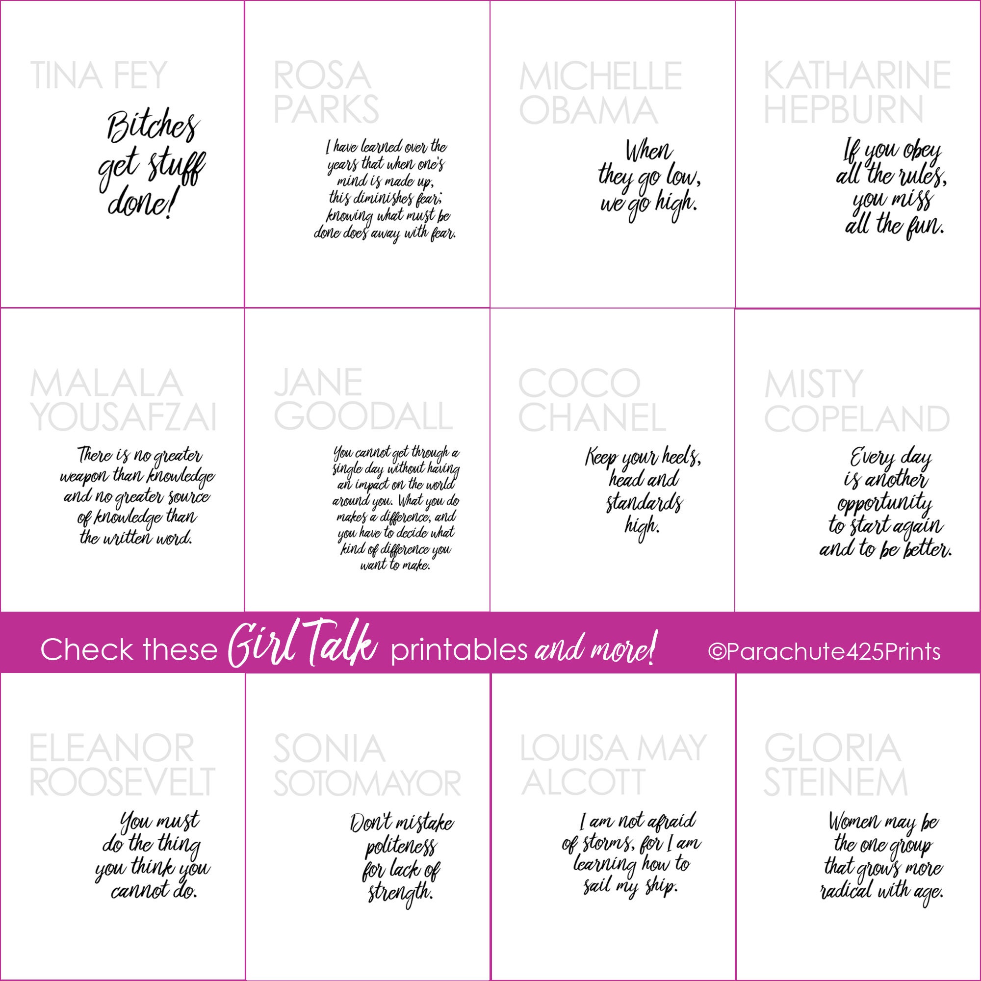 Septima Poinsette Clark Printable Inspirational Quote, I Consider Chaos ...