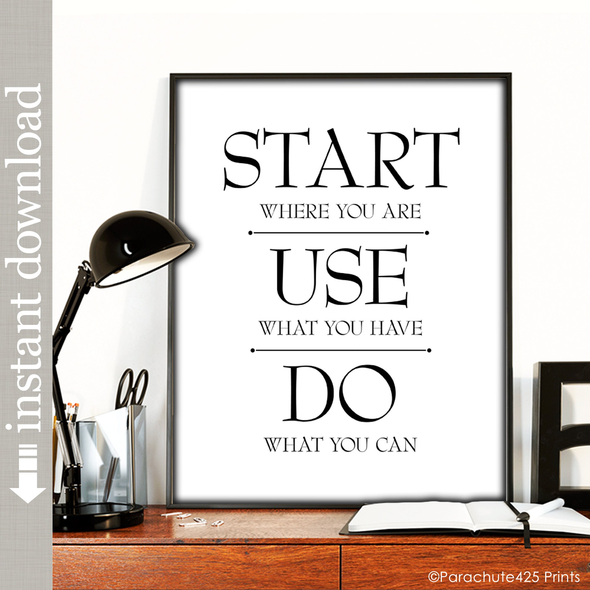 Start Where You Are, Inspirational Quote, Printable Quote, Motivational ...