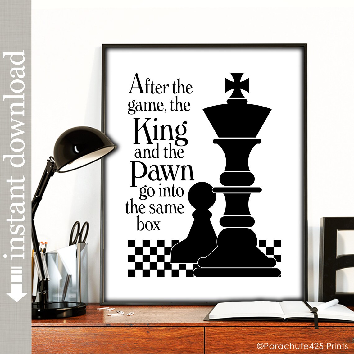 Buy Chess Quote Printable Wall Art for Home Decor or Gift Online in ...