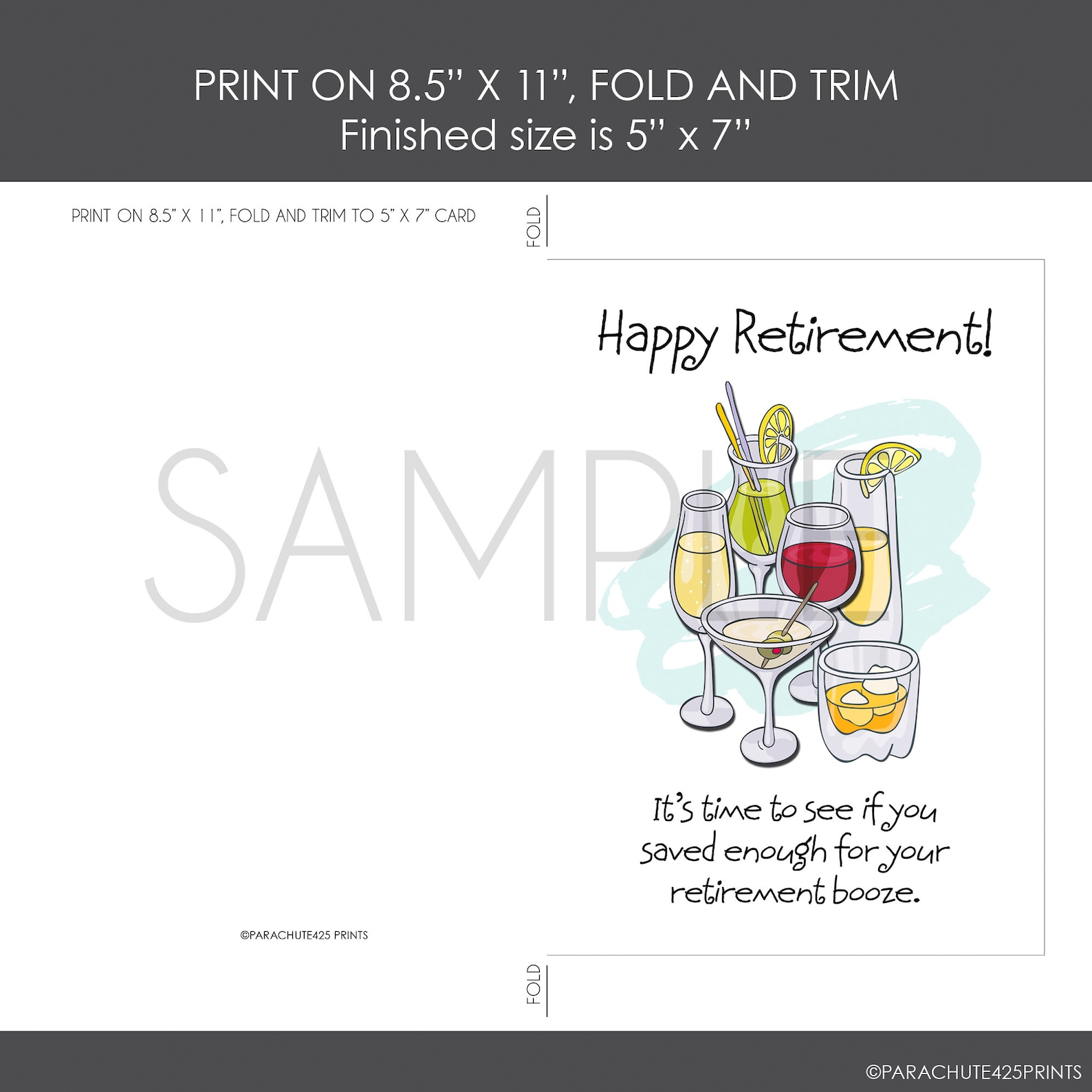 Printable Funny Retirement Card for Co Worker or Friend | Etsy