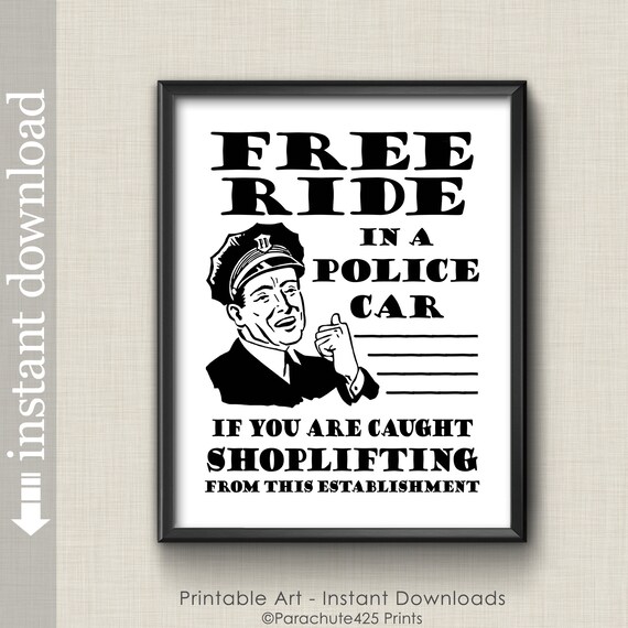 Shoplifting Posters