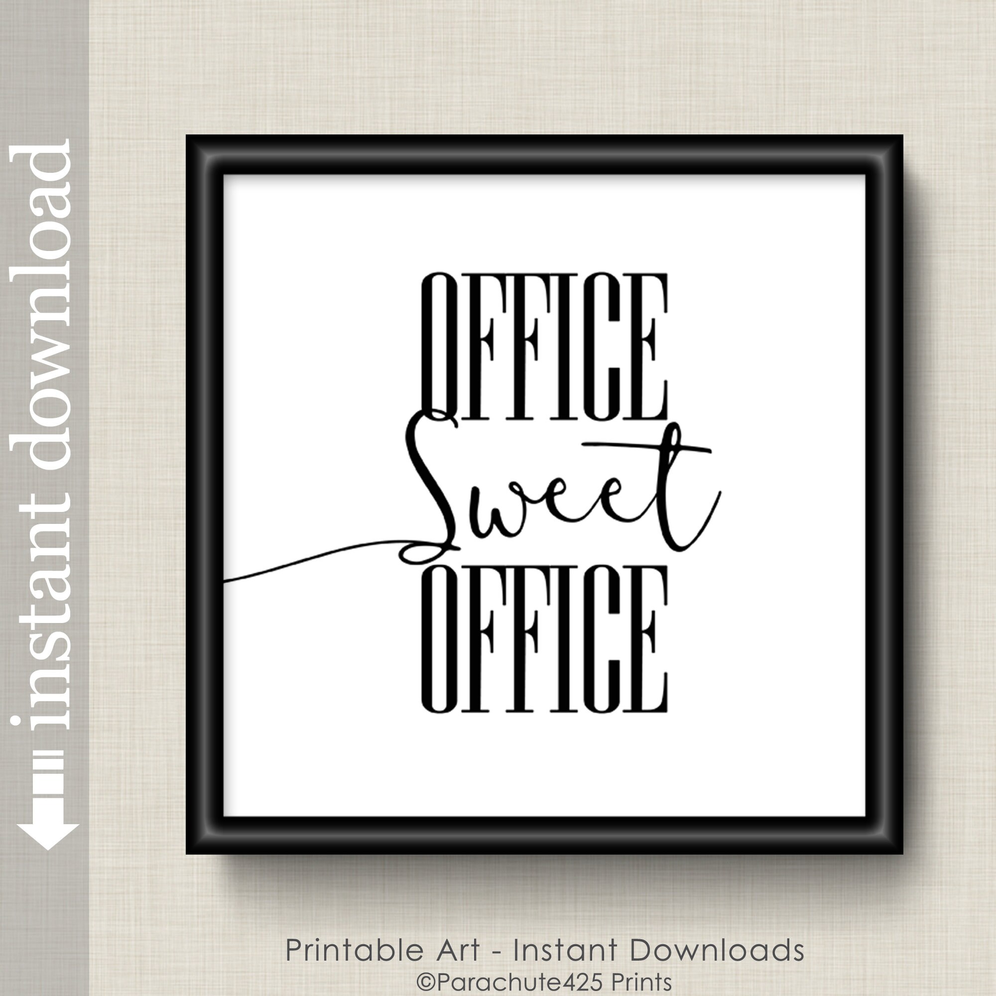 Office Sweet Office Printable Office Decor Wall Art for Boss | Etsy