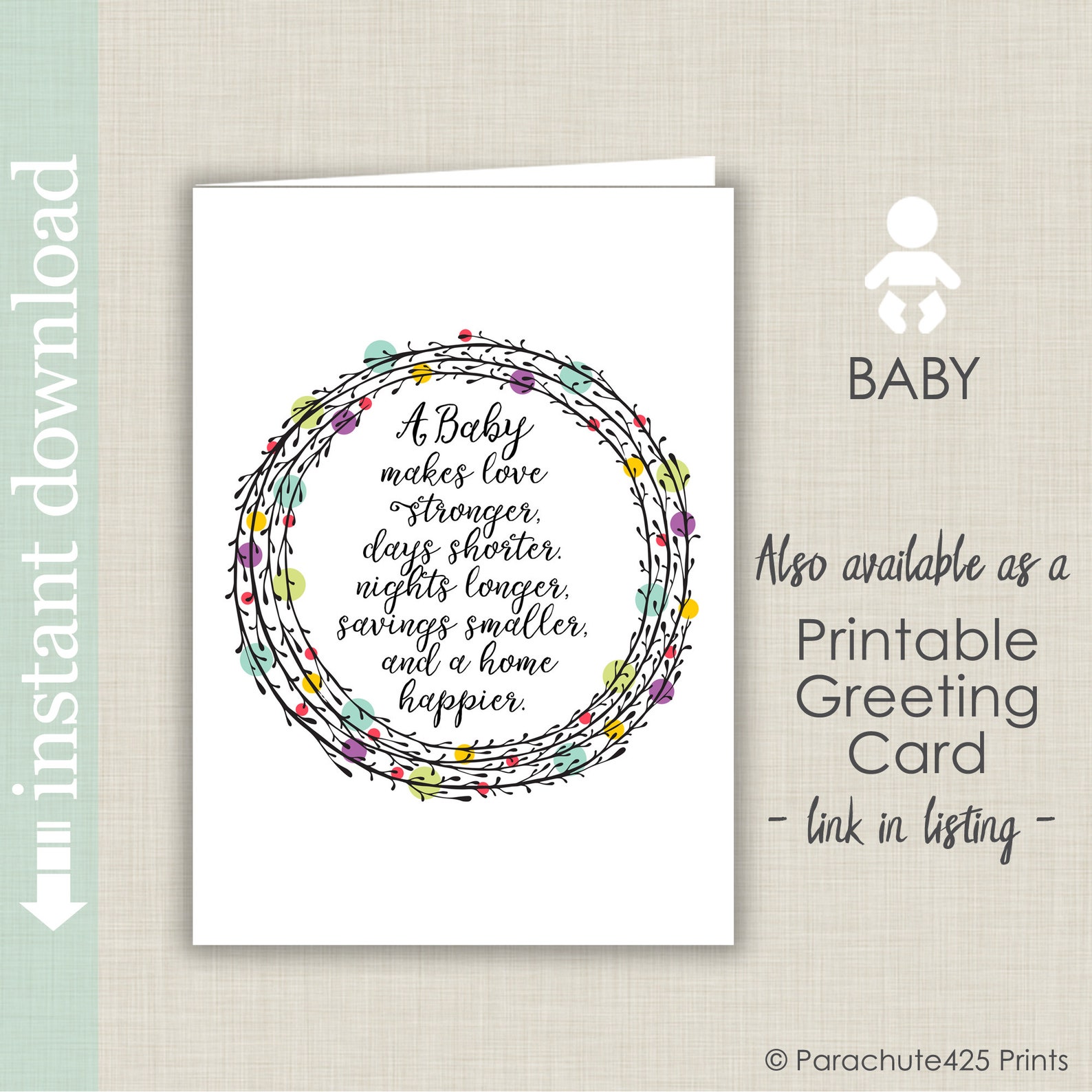 Nursery Decor Nursery Printable Nursery Wall Art Colorful | Etsy