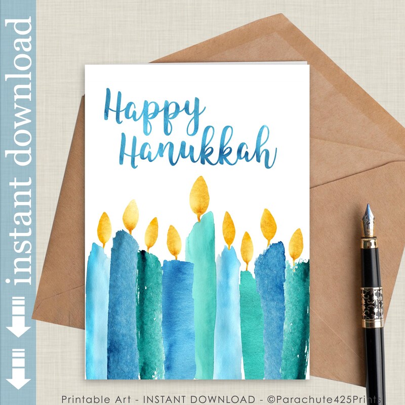 Hanukkah Card - Etsy