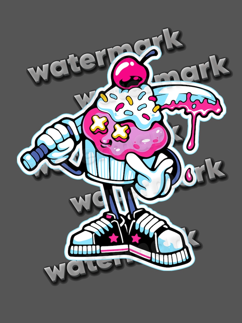 Instant Download, Cupcake Graffiti Art Design - Etsy