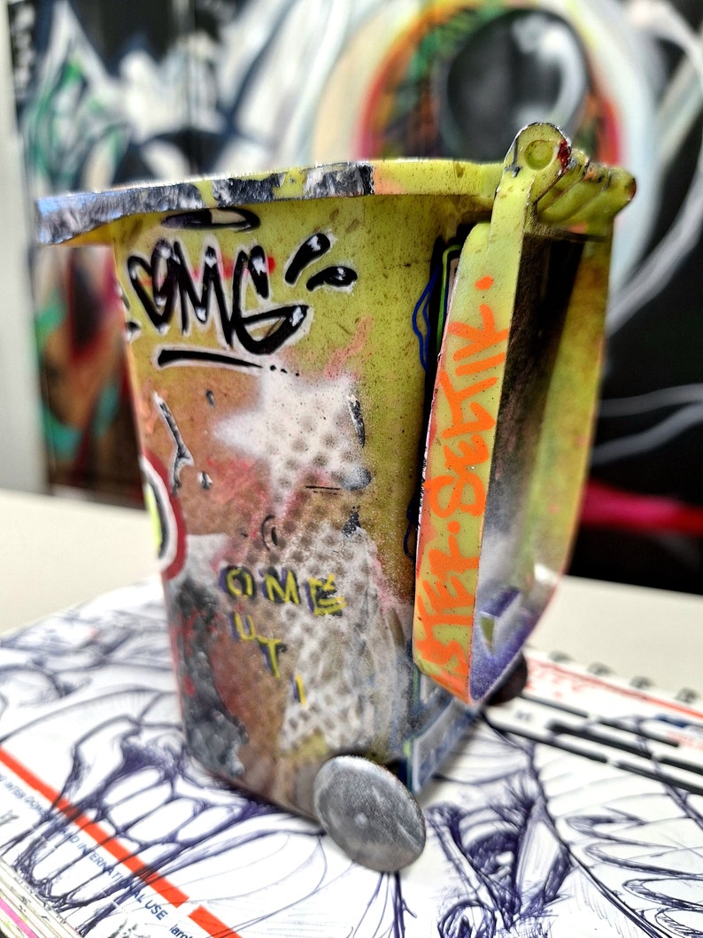 Graffiti Art Character Trash Can Collectors Original Art by Omega - Etsy