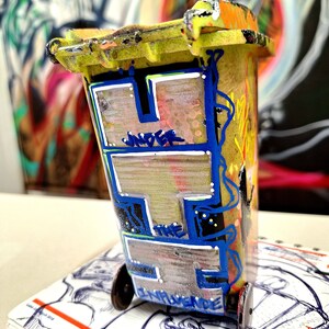 Graffiti Art Character Trash Can Collectors Original Art by Omega - Etsy