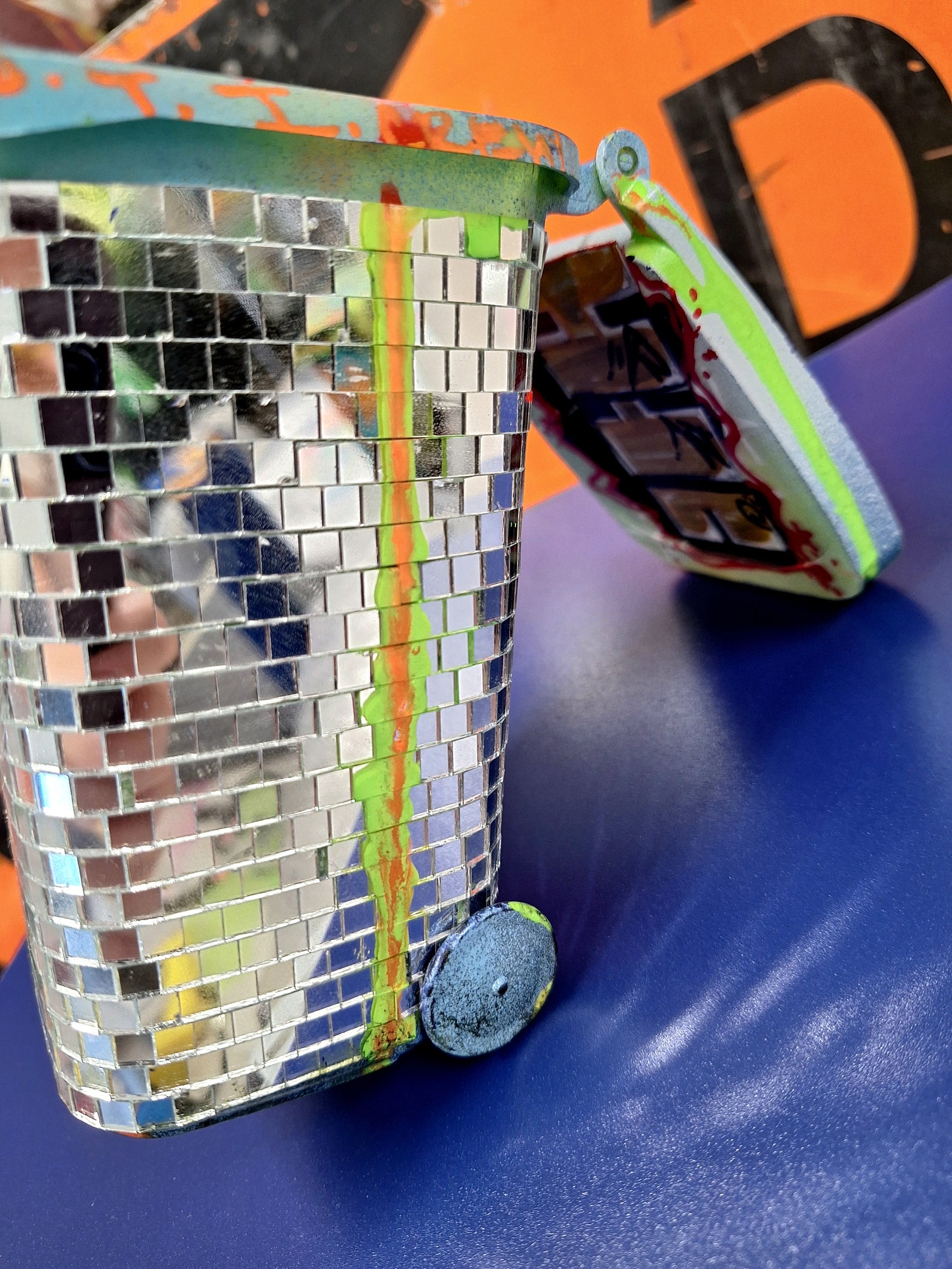 Graffiti Art GLAM CAN Trash Can Collectors Original Art by Omega - Etsy