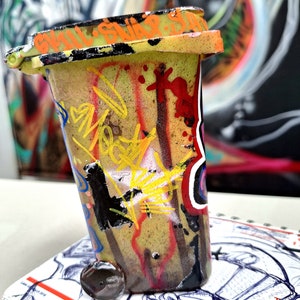 Graffiti Art Character Trash Can Collectors Original Art by Omega - Etsy