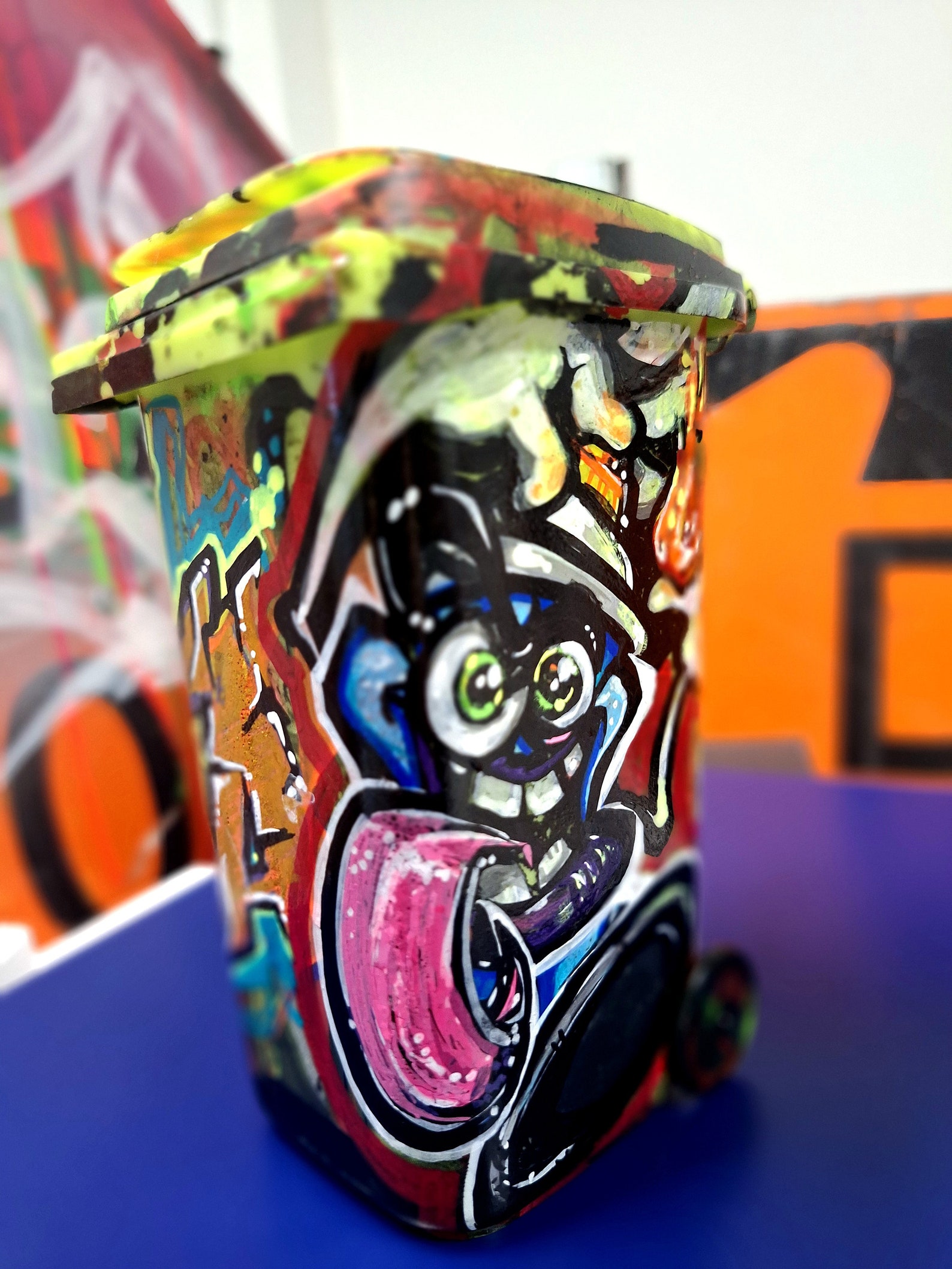 Graffiti Art Character BURNER L.A. Trash Can Collectors Original Art by ...