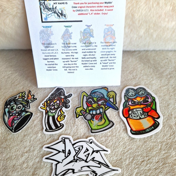 Custom Graffiti Stickers - Etsy