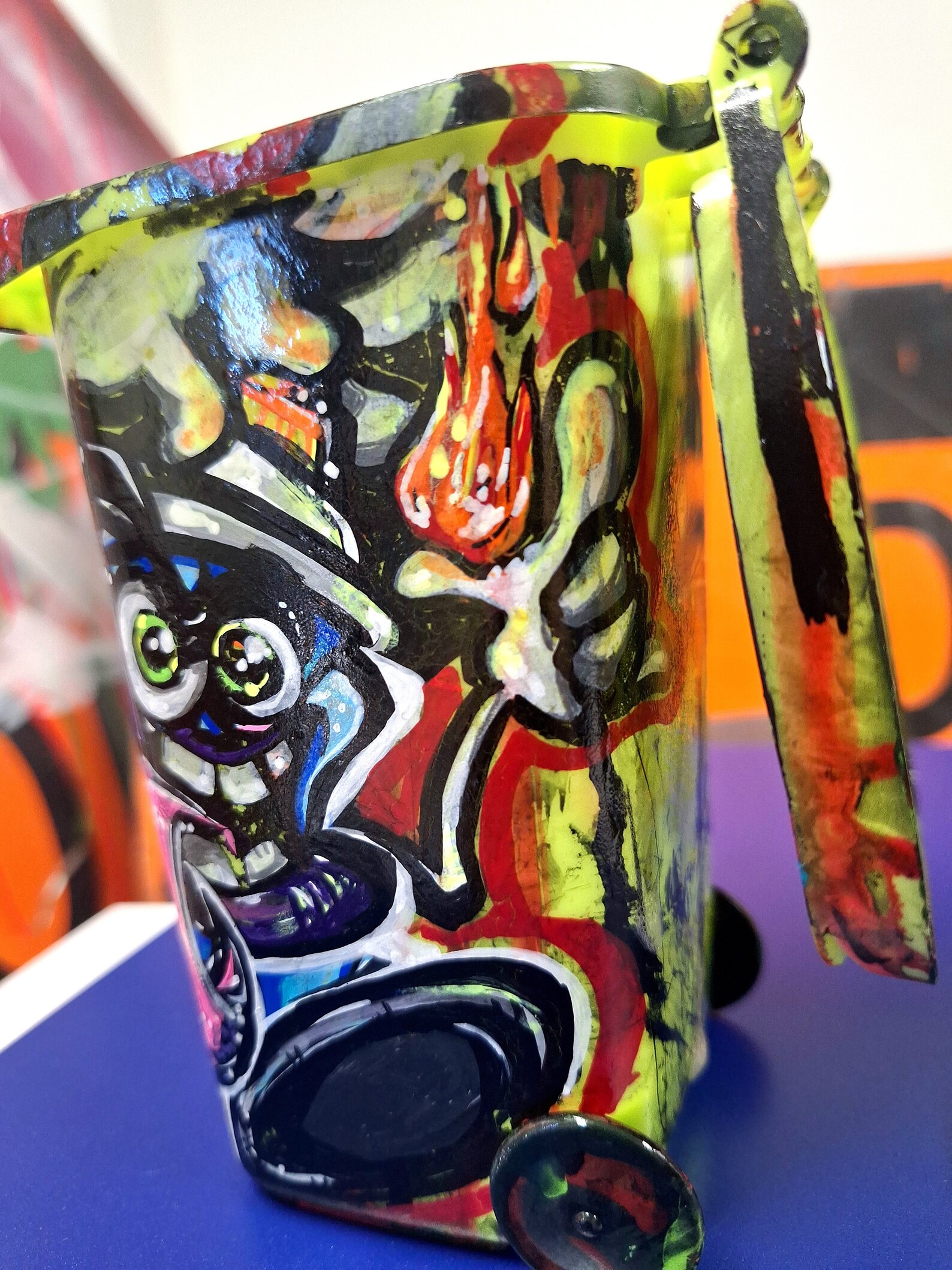 Graffiti Art Character BURNER L.A. Trash Can Collectors Original Art by ...
