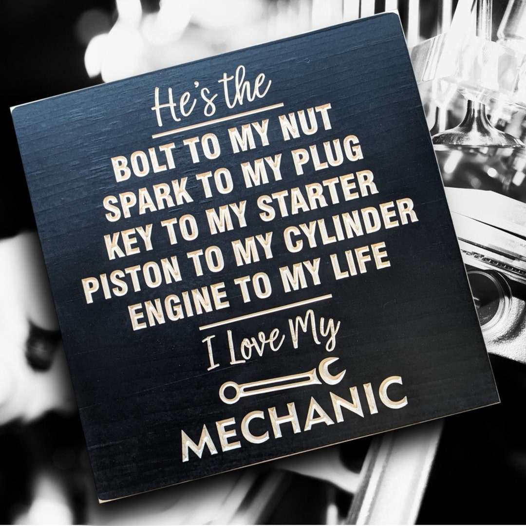 Mechanic Sign, Gift for a Mechanic, Gift for Husband, Gift for ...