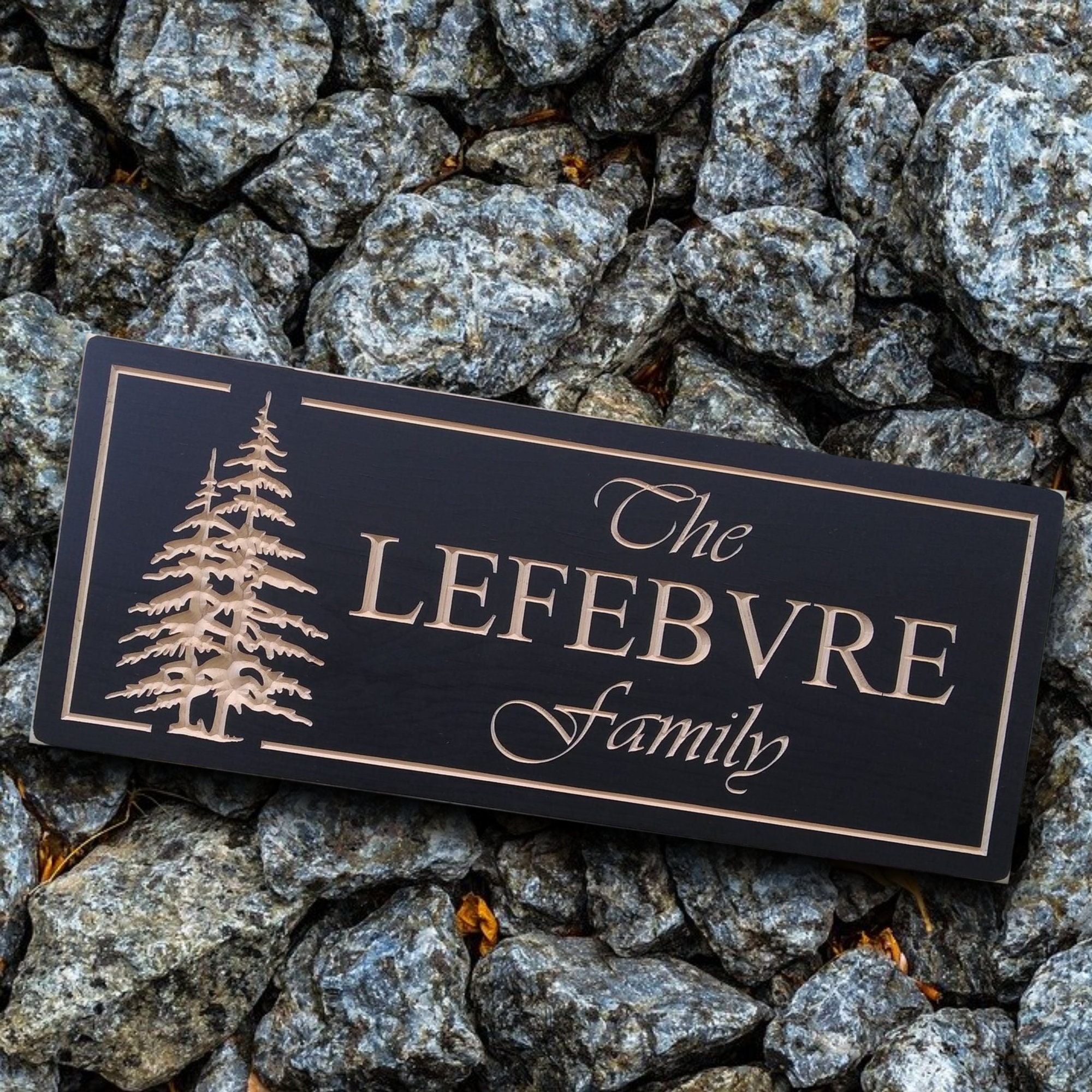 Personalized Family Sign, Wood Outdoor Custom Sign, Carved Cottage Sign ...