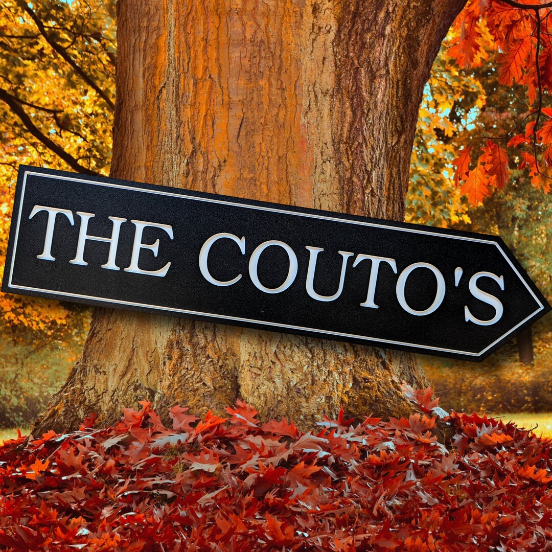 Directional Arrow, Outdoor Signs, Family Name Sign, Zero Maintenance ...