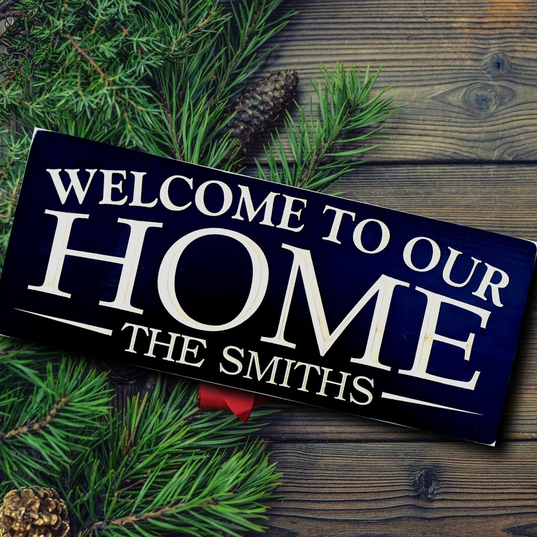 Personalized Family Name Signs,welcome to Our Home, New Home Plaque - Etsy
