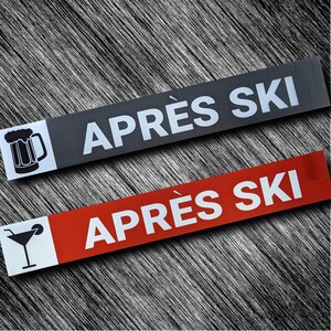 Apres Ski Sign, Ski Trail Sign, Bar Sign, Pub Sign, Ski Decor, Skiing ...